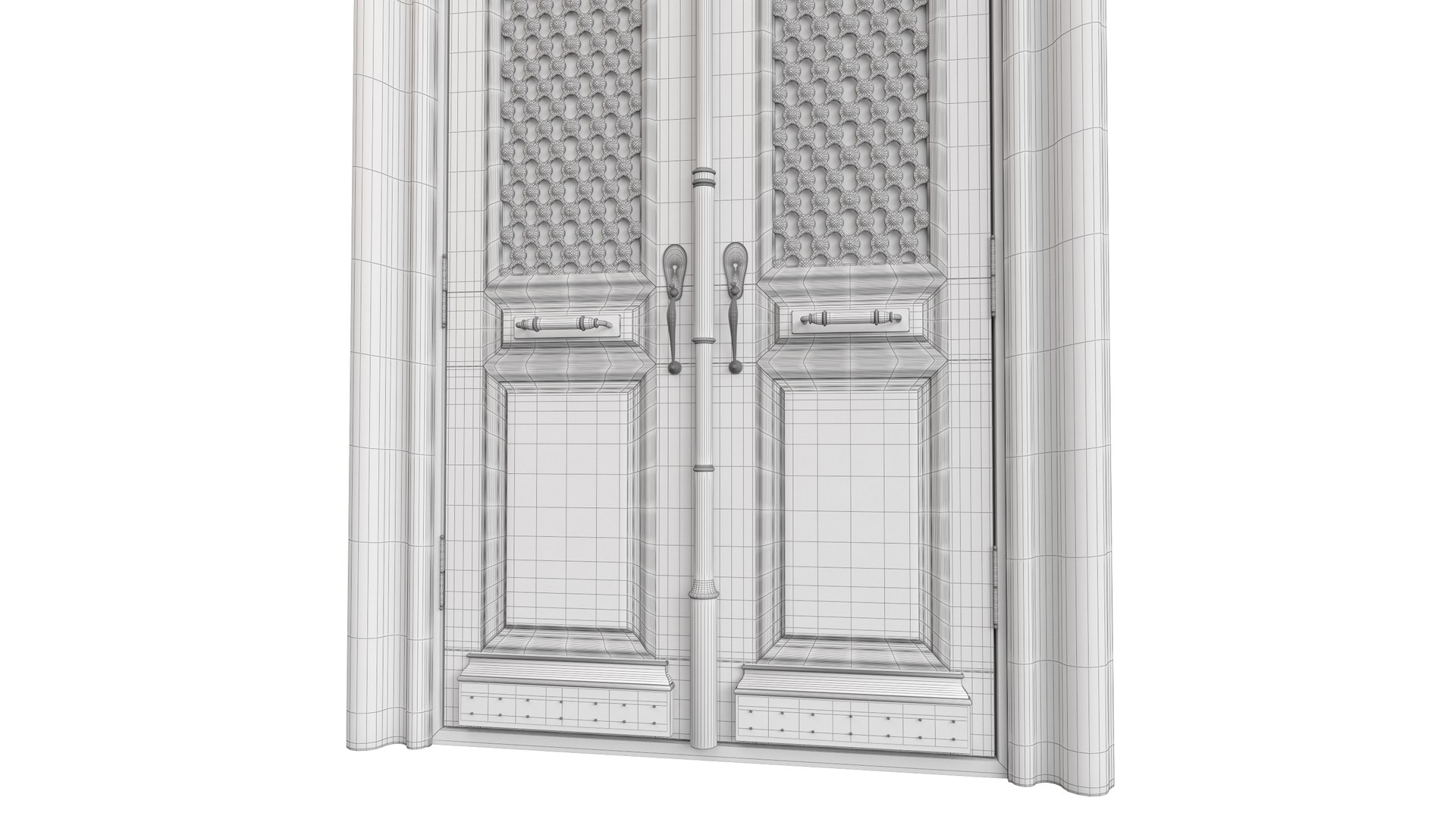 Entrance Classic Door 102 3D Model - TurboSquid 2140667