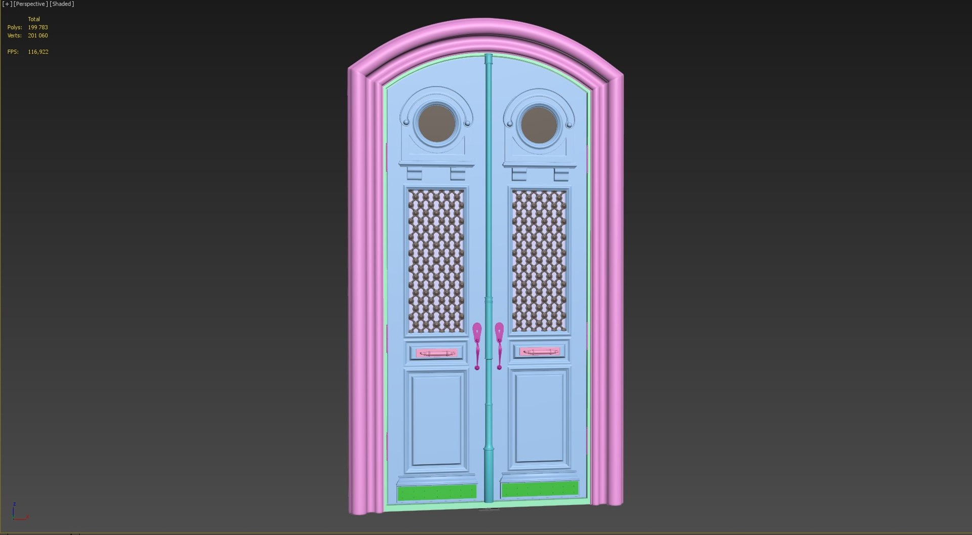 Entrance Classic Door 102 3D Model - TurboSquid 2140667