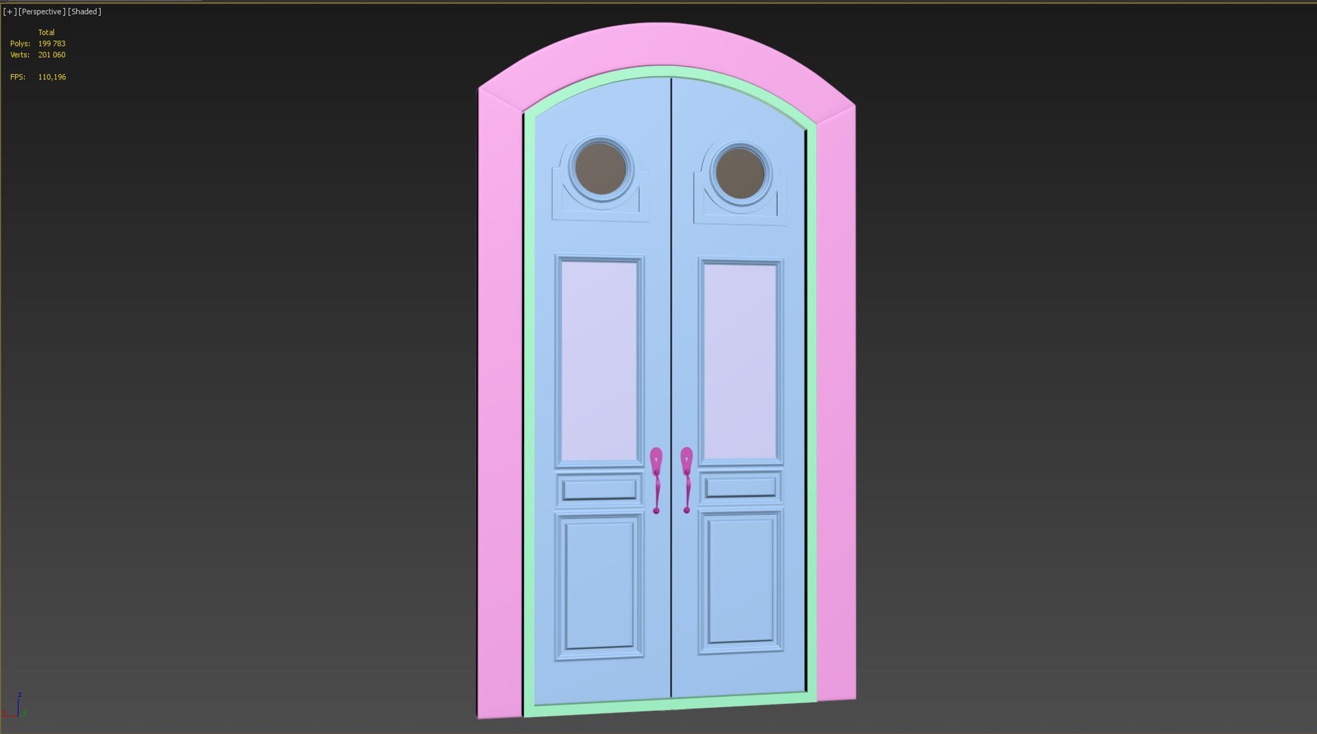 Entrance Classic Door 102 3D Model - TurboSquid 2140667