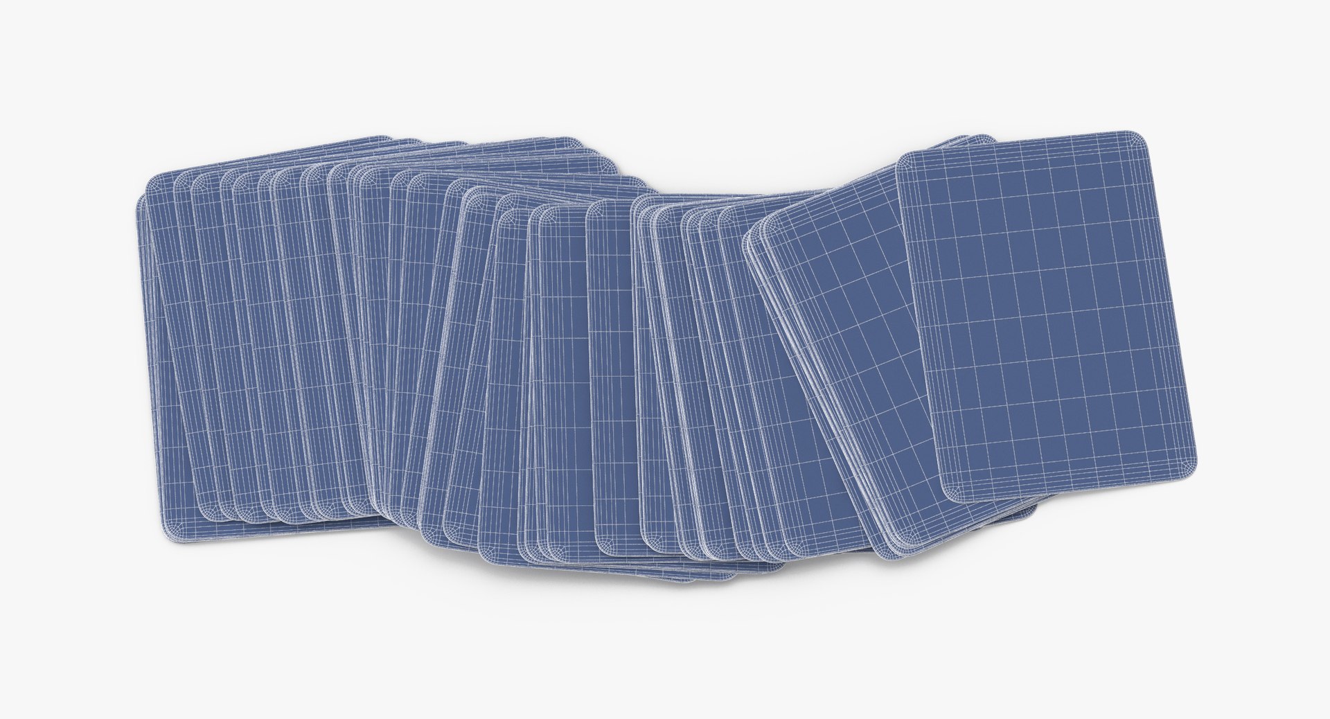 Playing Cards Blue Deck 3D Model - TurboSquid 1155203