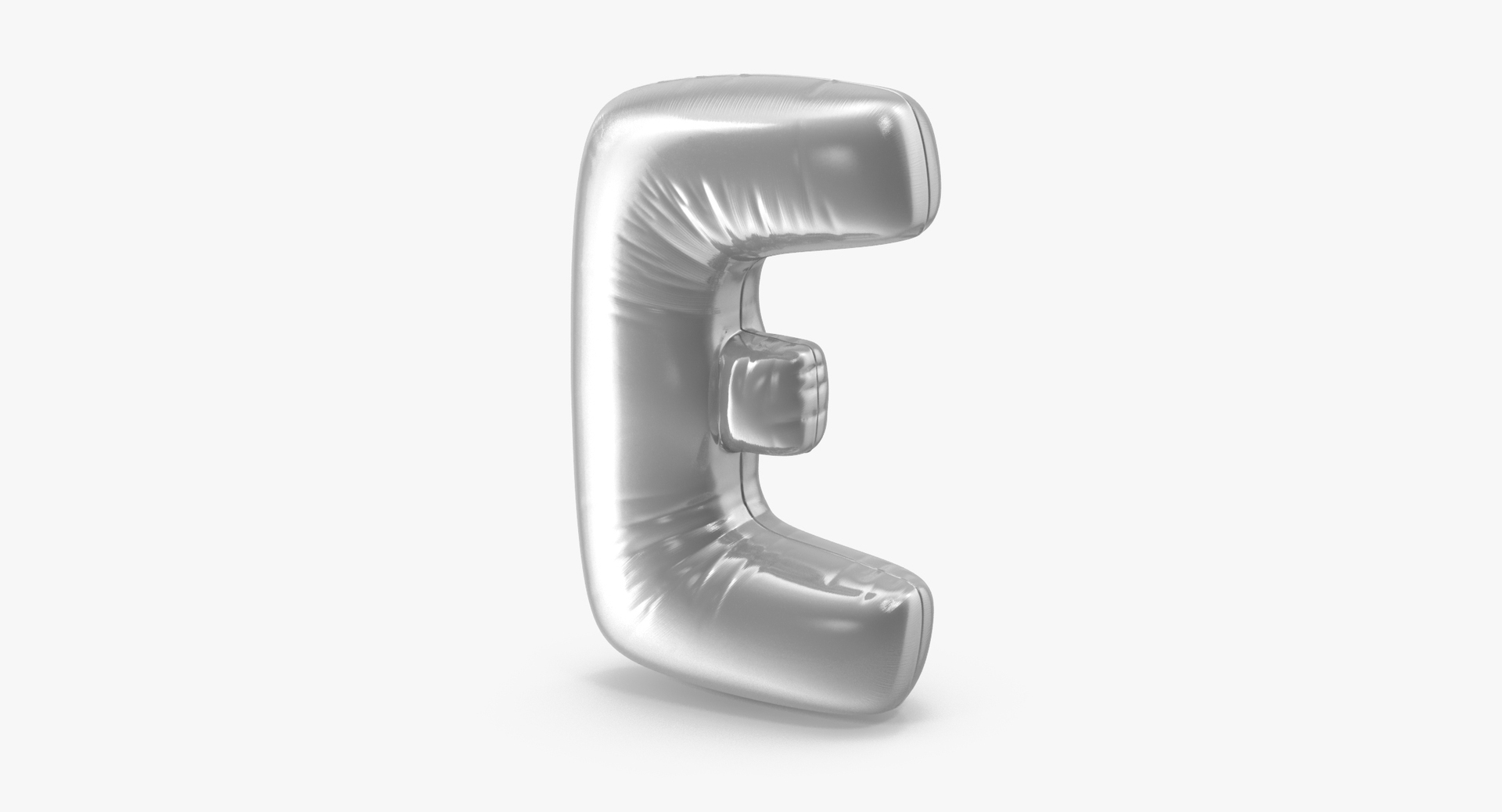 Foil Balloon Letter E 3D Model - TurboSquid 1217121