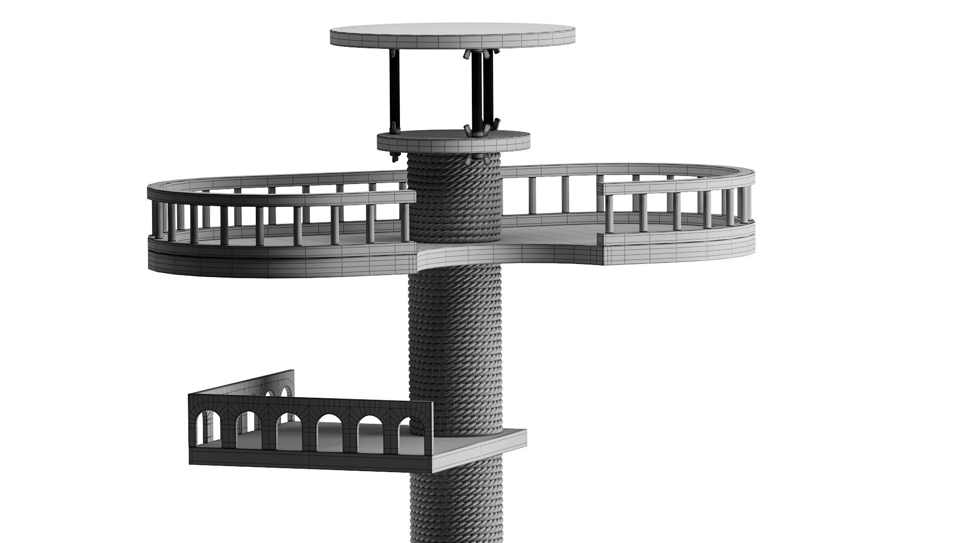 3D Feline Funhouse Model - TurboSquid 2395486