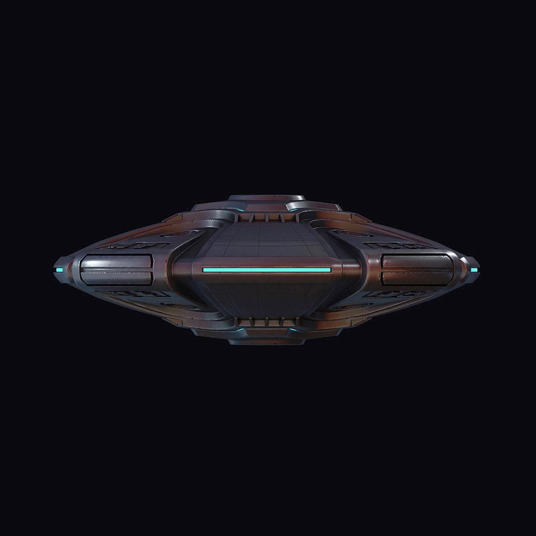 Sci-fi Ufo 3d Model
