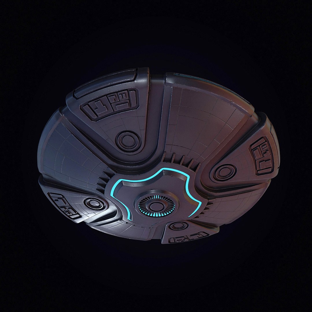 Sci-fi Ufo 3d Model