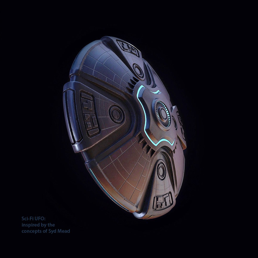 Sci-fi Ufo 3d Model