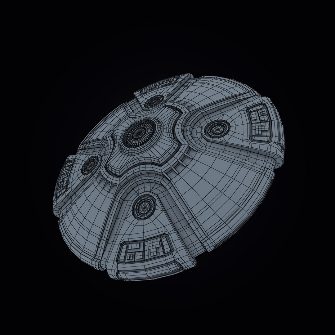 Sci-fi Ufo 3d Model