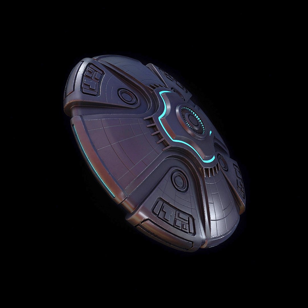 Sci-fi Ufo 3d Model