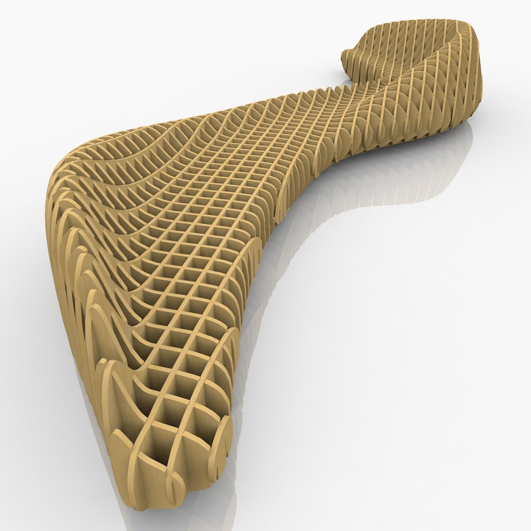 3D Rhino Parametric Bench Ribs Model - TurboSquid 1251917