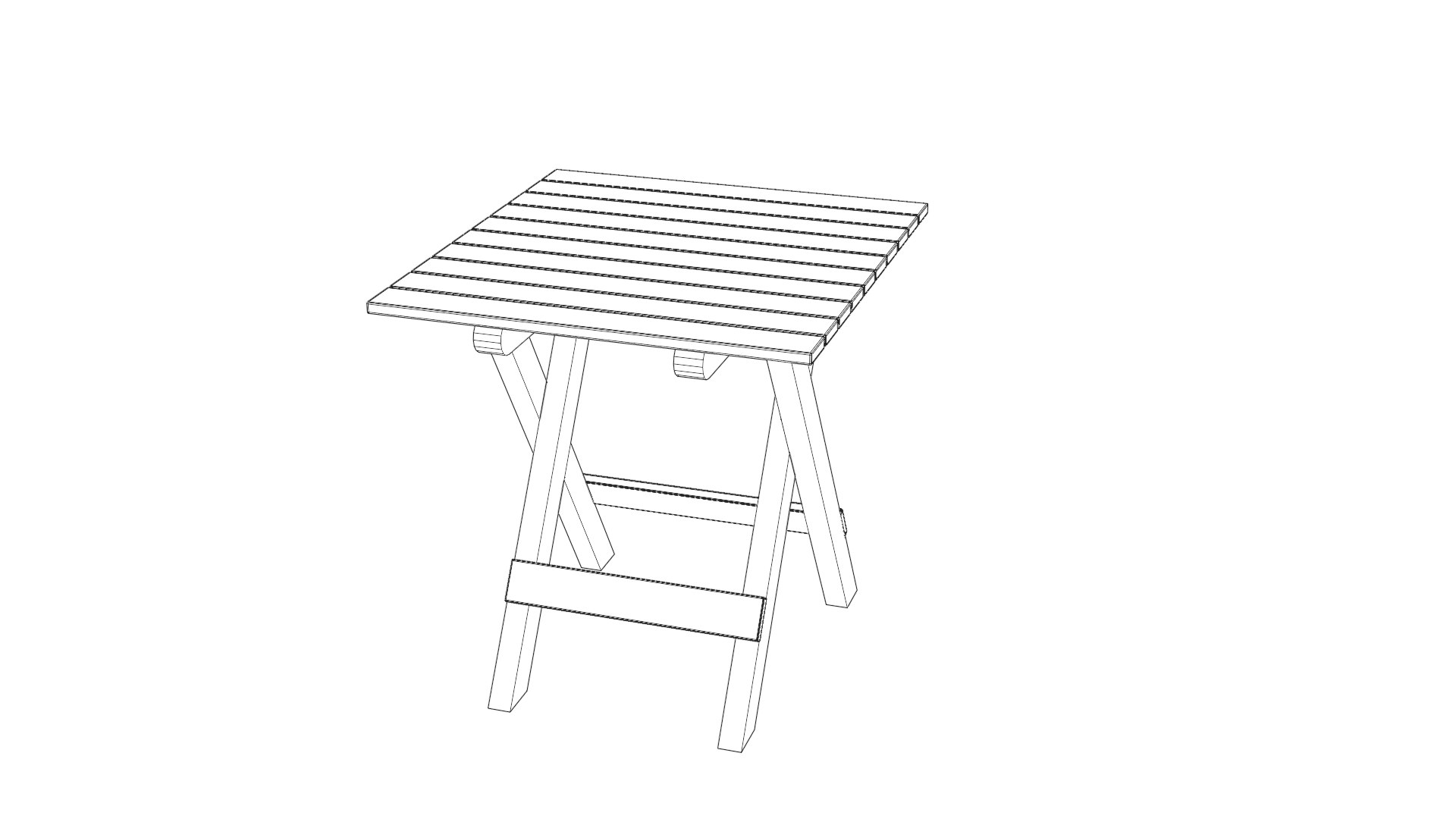 Adjustable Folding Table 3D Model - TurboSquid 2176047
