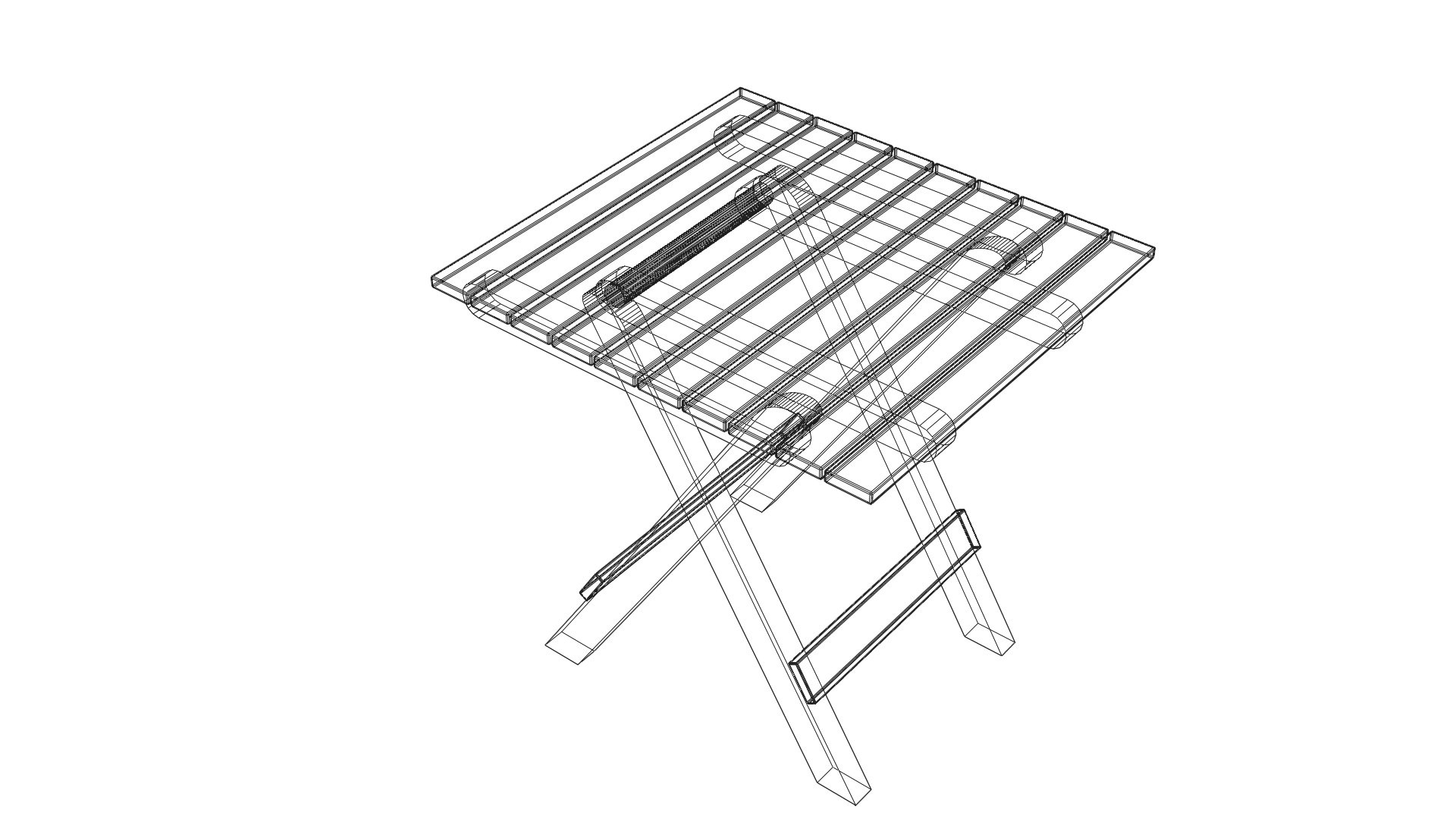 Adjustable Folding Table 3D Model - TurboSquid 2176047