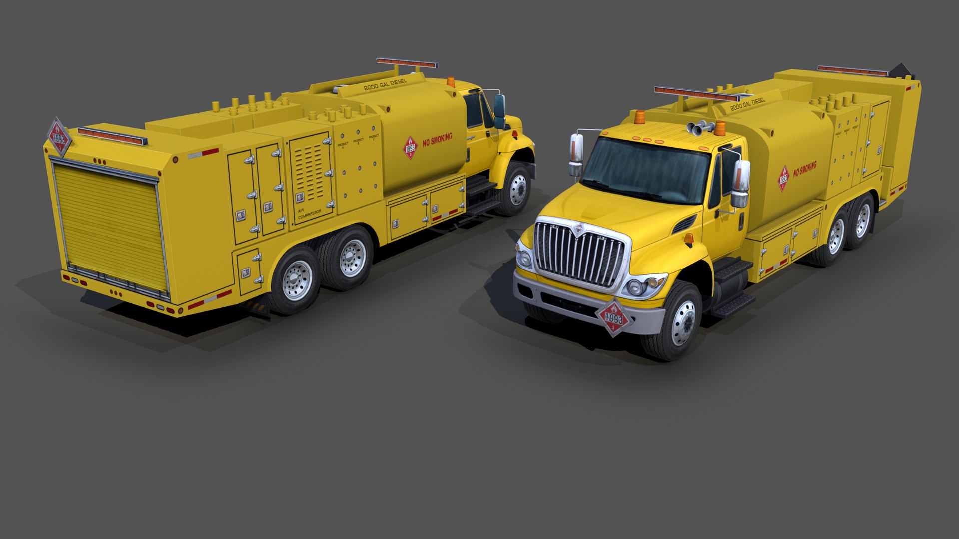 3D International WorkStar 7400 2012 Fuel And Lube S02 - TurboSquid 2102568