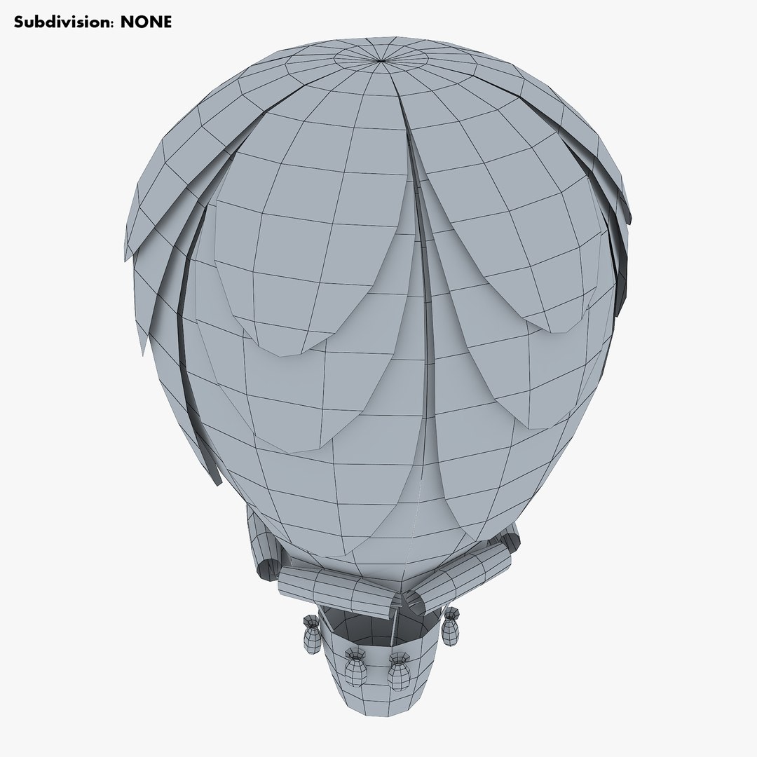 Hot Air Balloon Paper Model - TurboSquid 1545194
