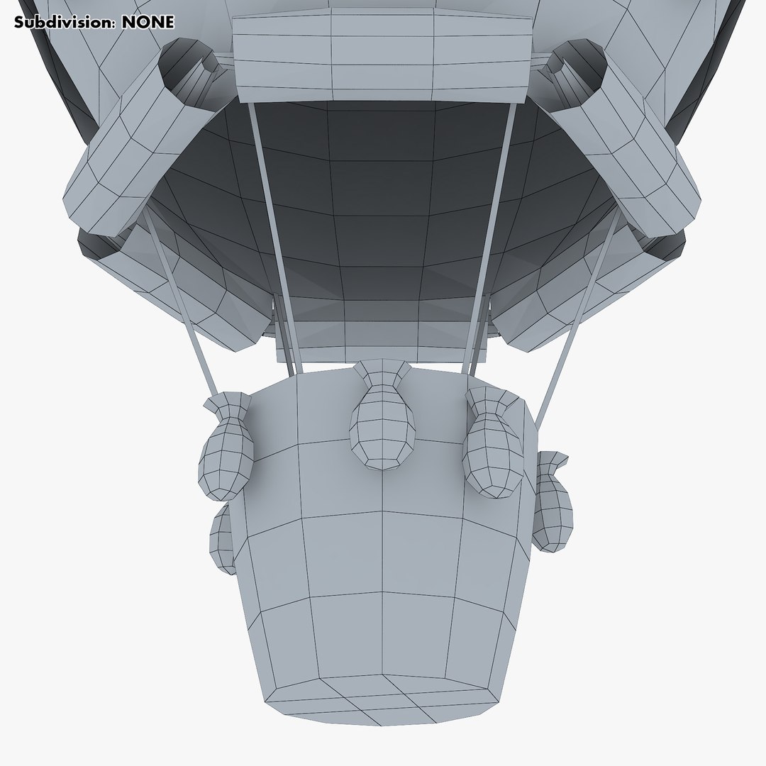 Hot Air Balloon Paper Model - TurboSquid 1545194