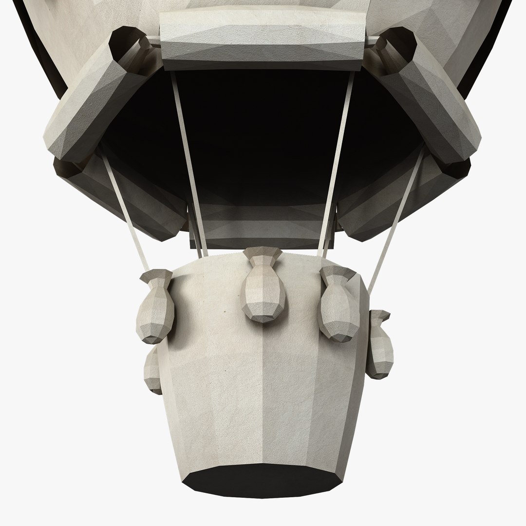 Hot Air Balloon Paper Model - TurboSquid 1545194