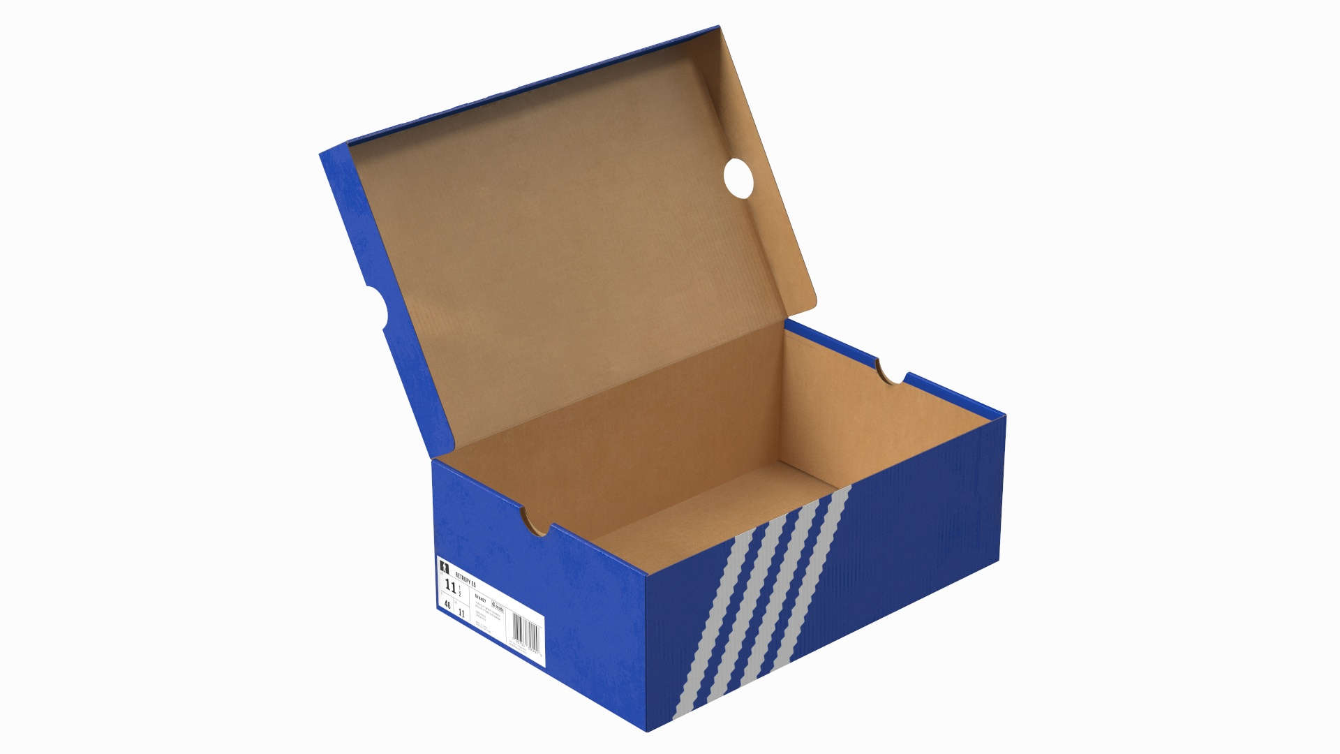 Blauer Karton Schuhkarton offen 3D-Modell - TurboSquid 2011407