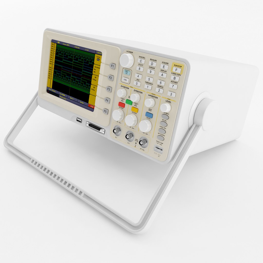 3D Digital Oscilloscope Model - TurboSquid 1298491