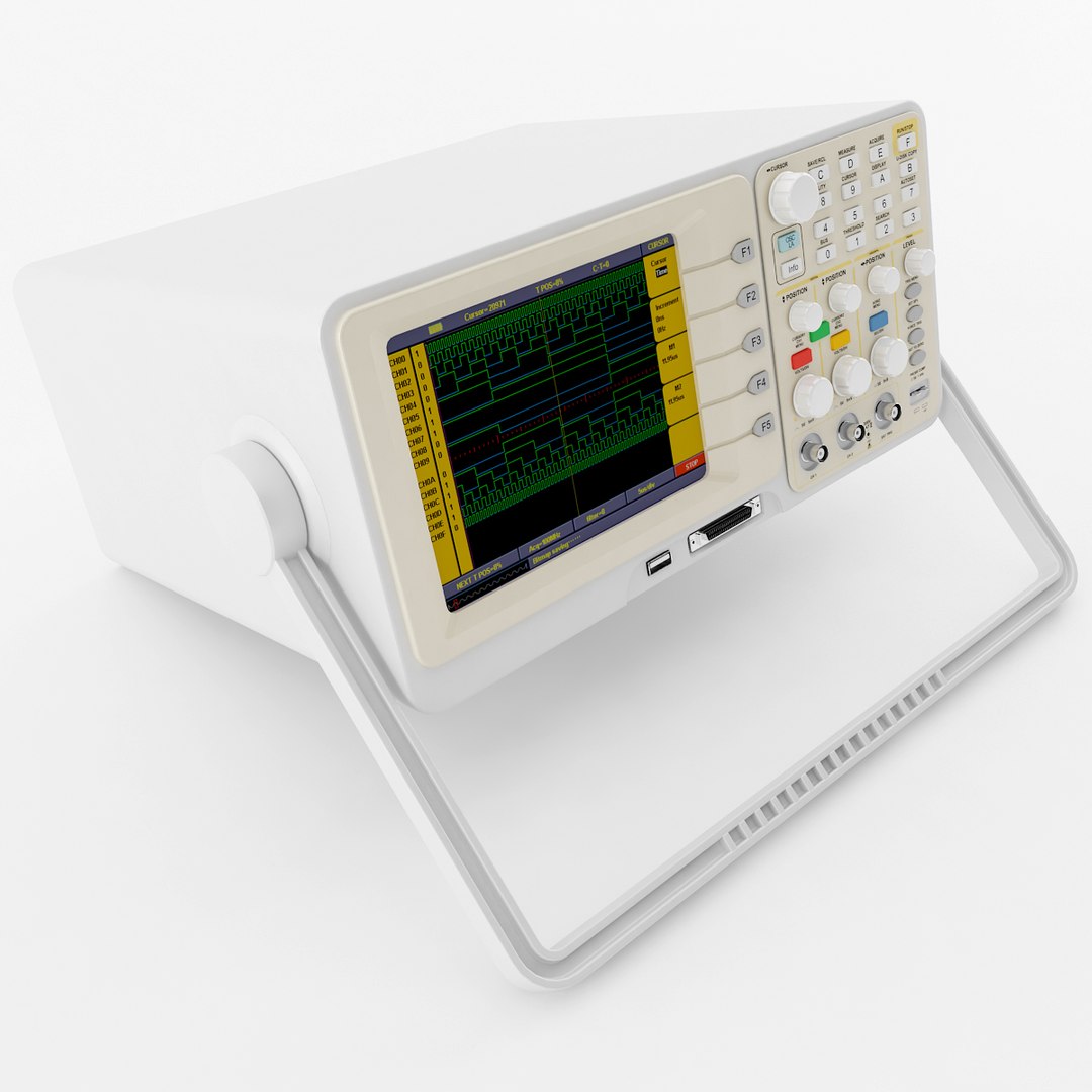 3D Digital Oscilloscope Model - TurboSquid 1298491