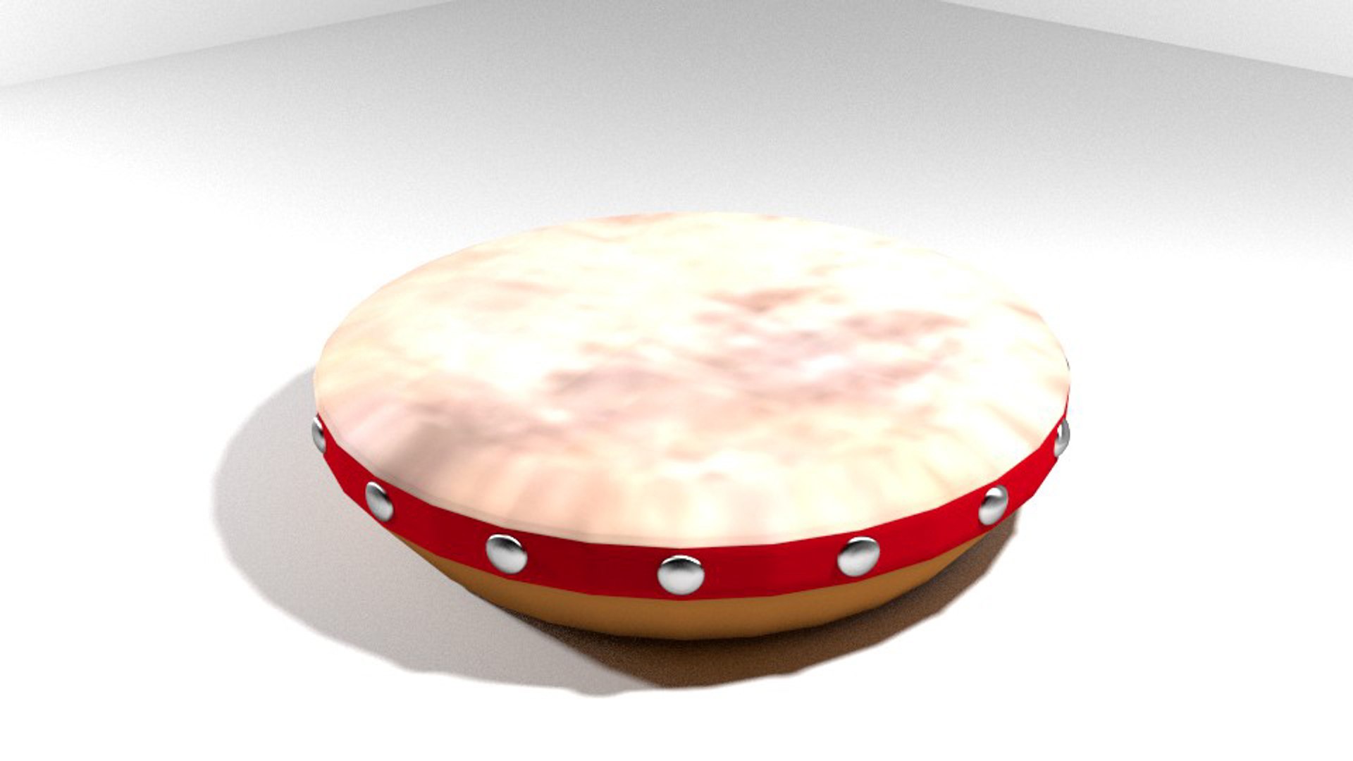 kompang musical instrument 3d model