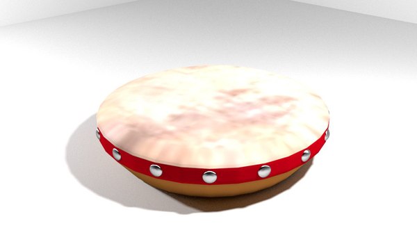 kompang musical instrument 3d model