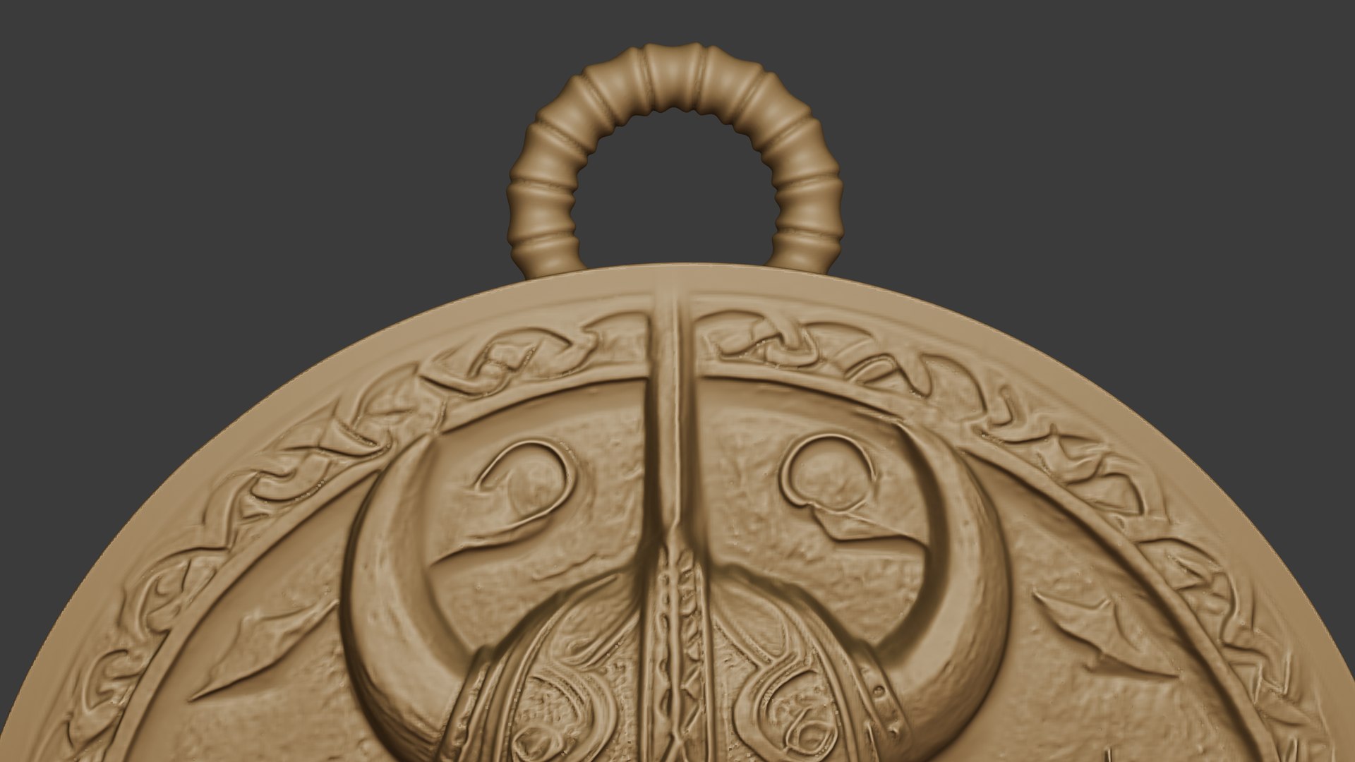 3D Viking Relief Pendant And Mould 3D Print Model Model - TurboSquid ...