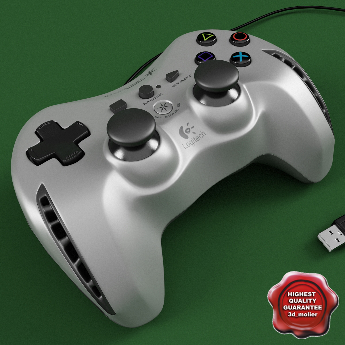 max joystick logitech grey