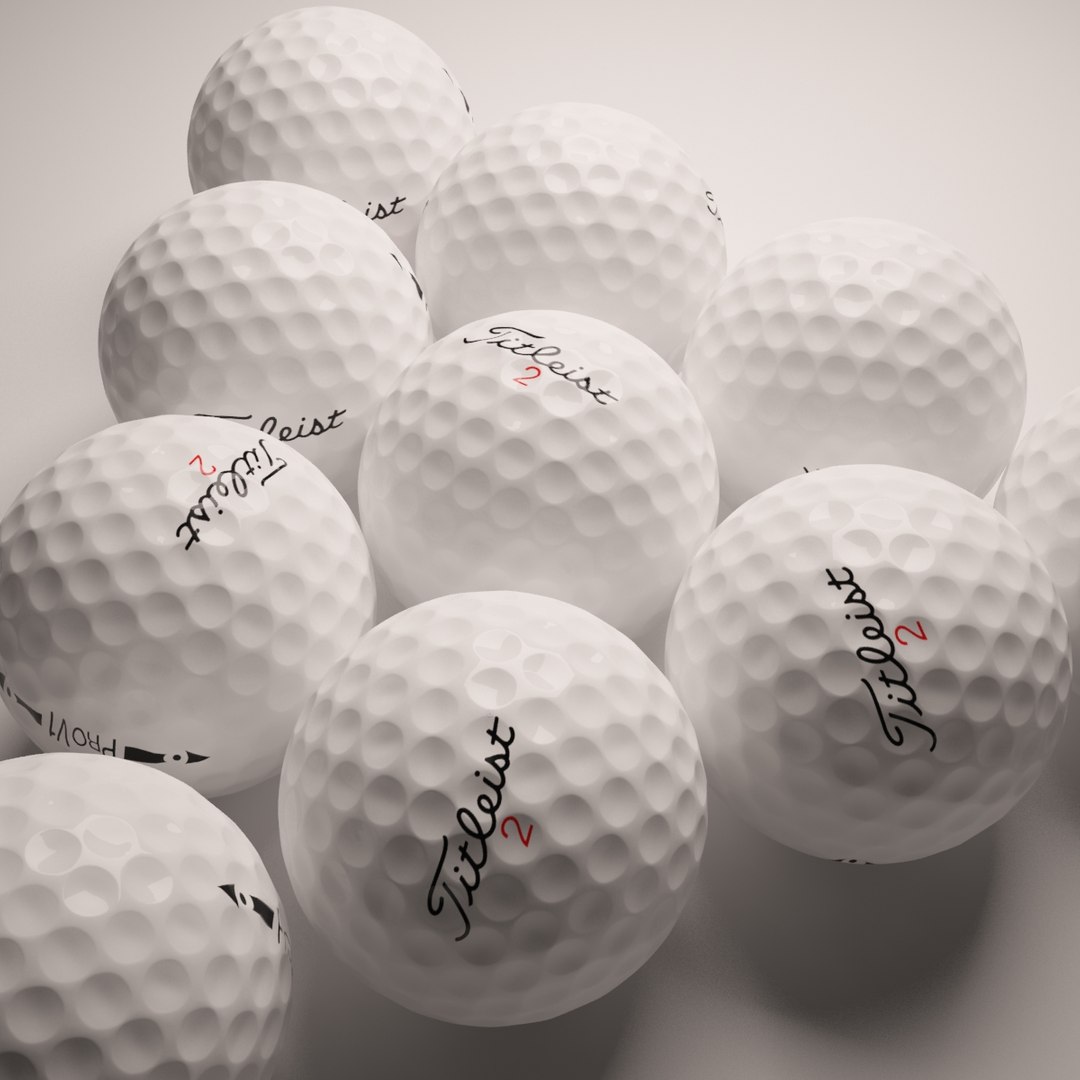 3d Golf Ball Model