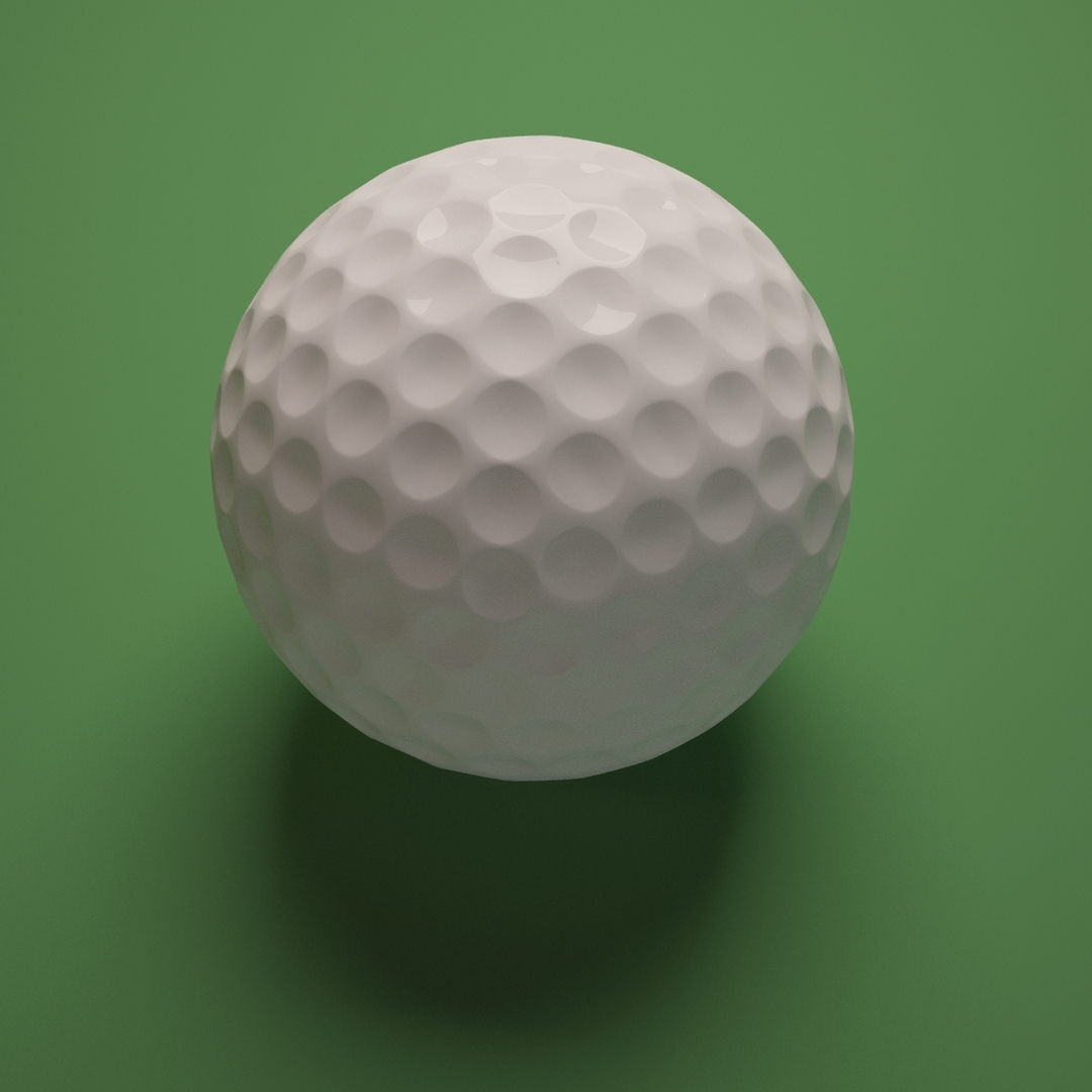 3d Golf Ball Model