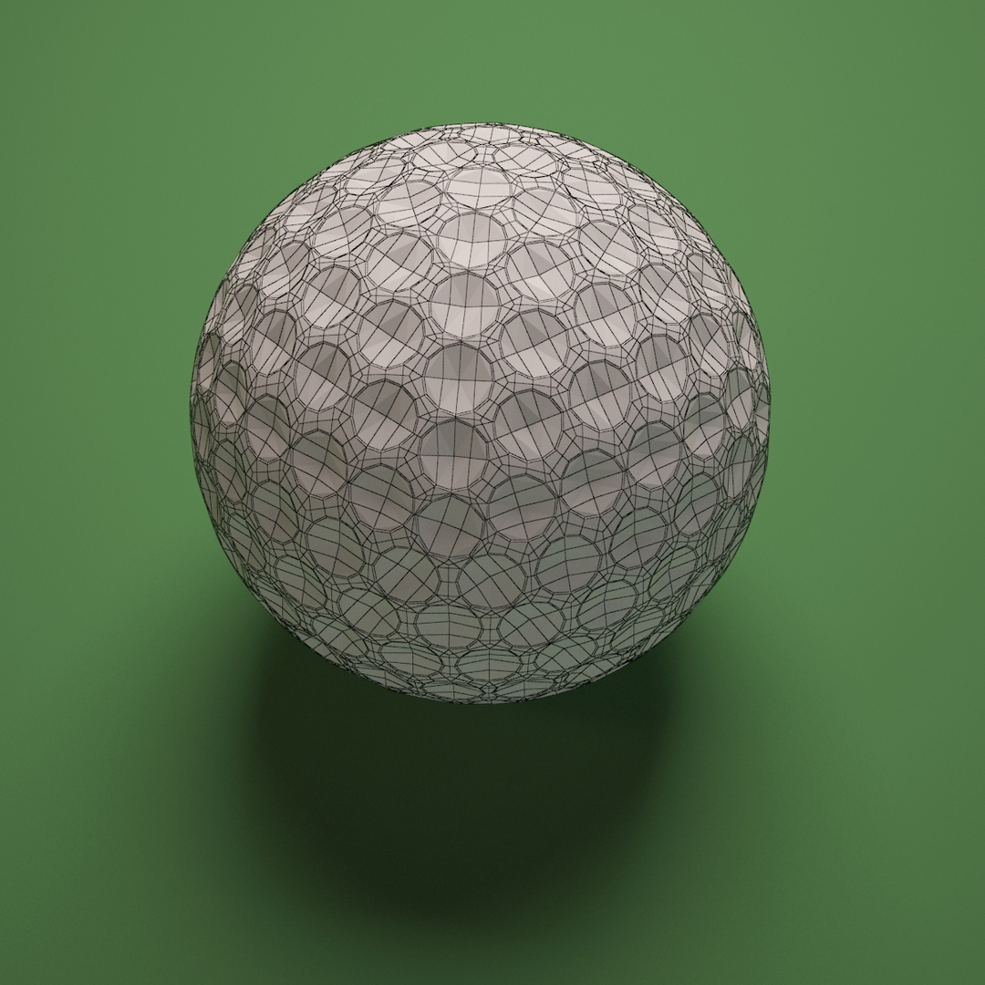 3d Golf Ball Model