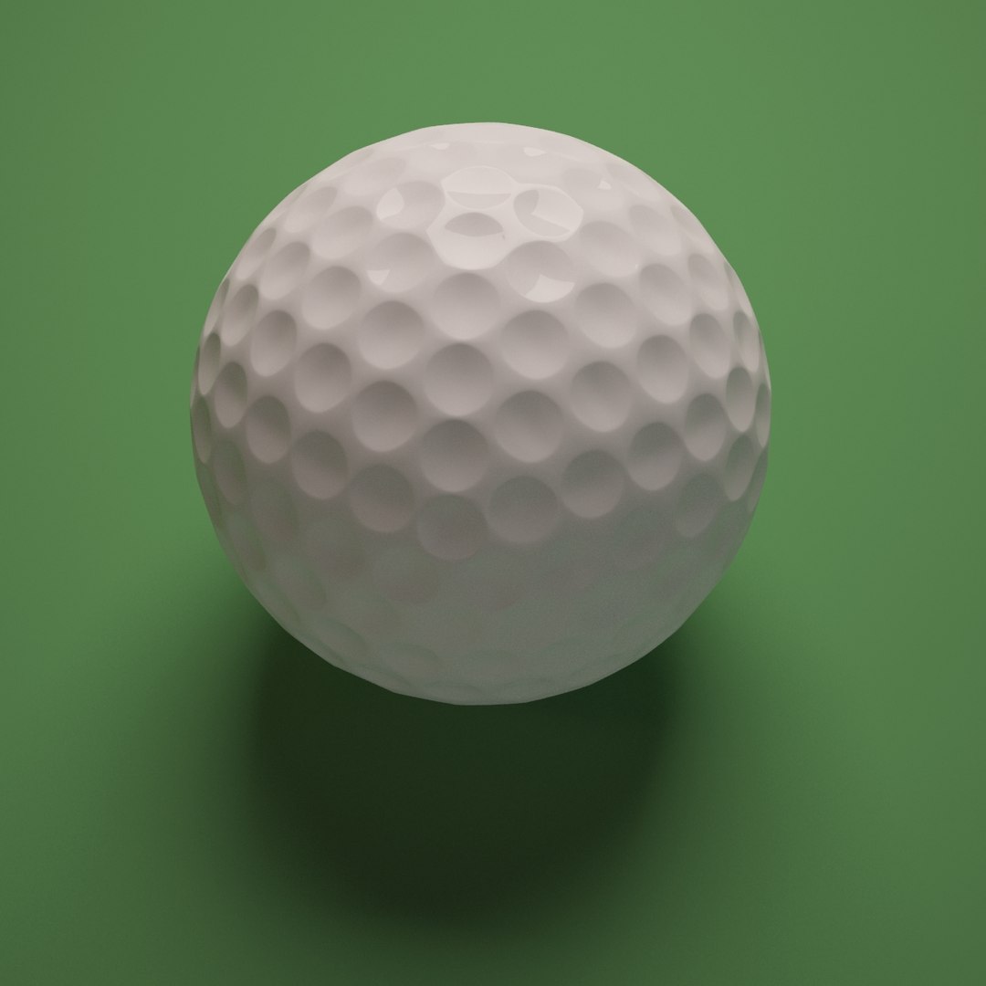 3d Golf Ball Model