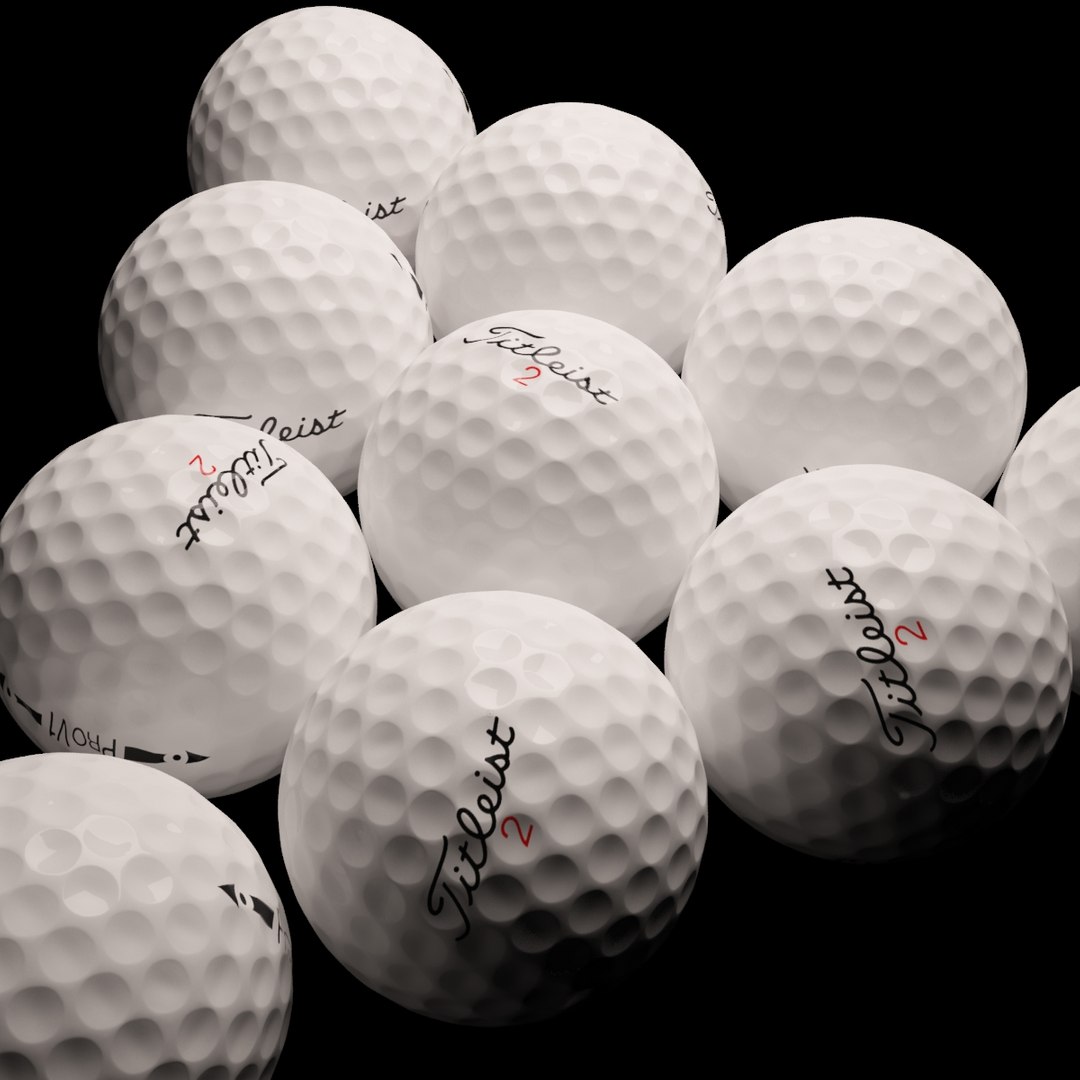 3d Golf Ball Model