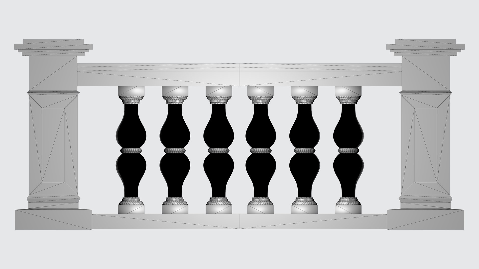 Modern Balustrade 3D Renderings Model - TurboSquid 2184491