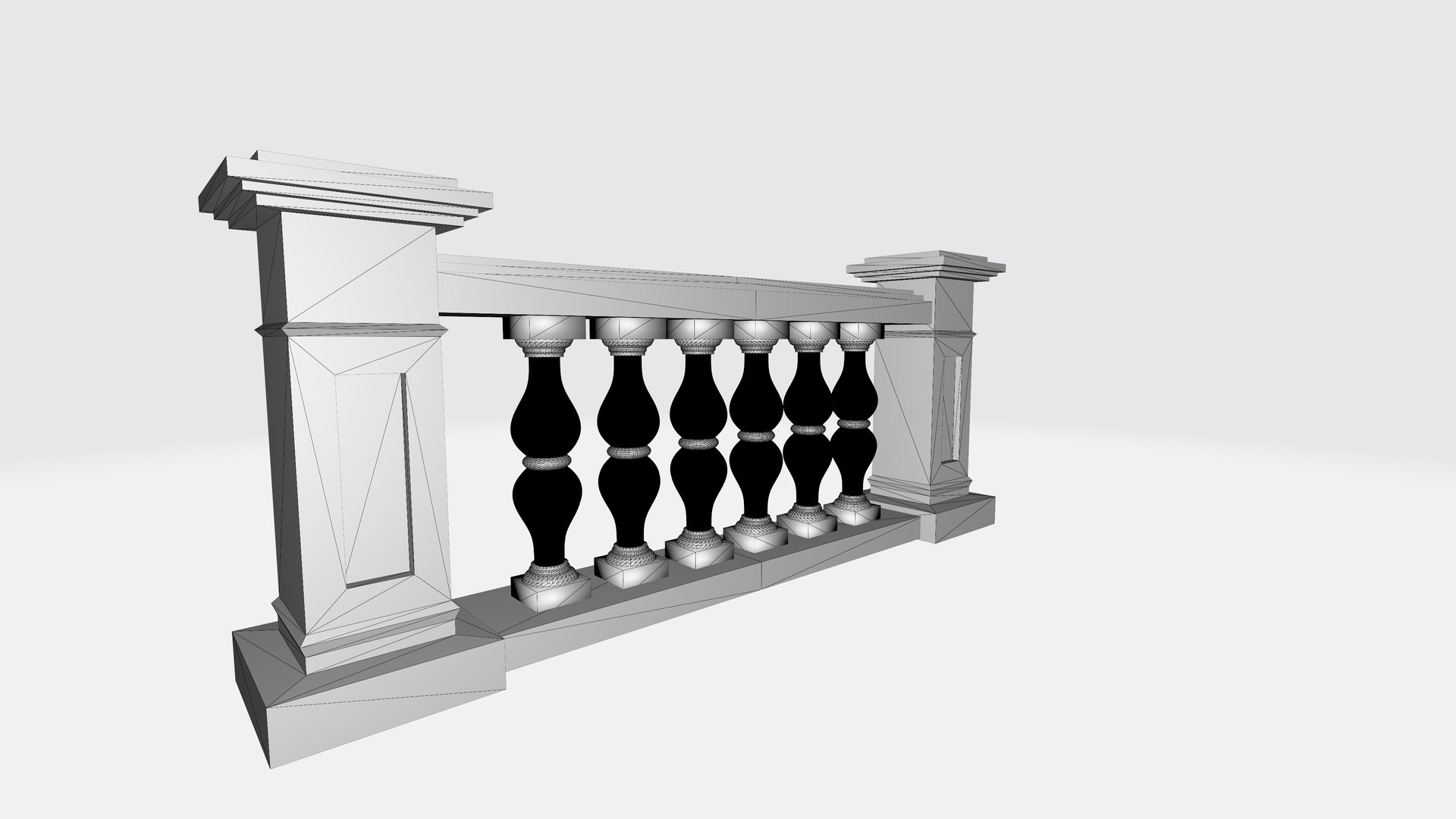 Modern Balustrade 3D Renderings Model - TurboSquid 2184491