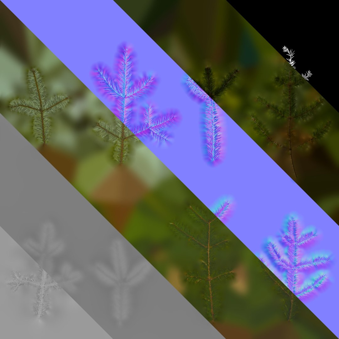 3D Anydrafts Abies Alba Textures Pack - TurboSquid 2323528