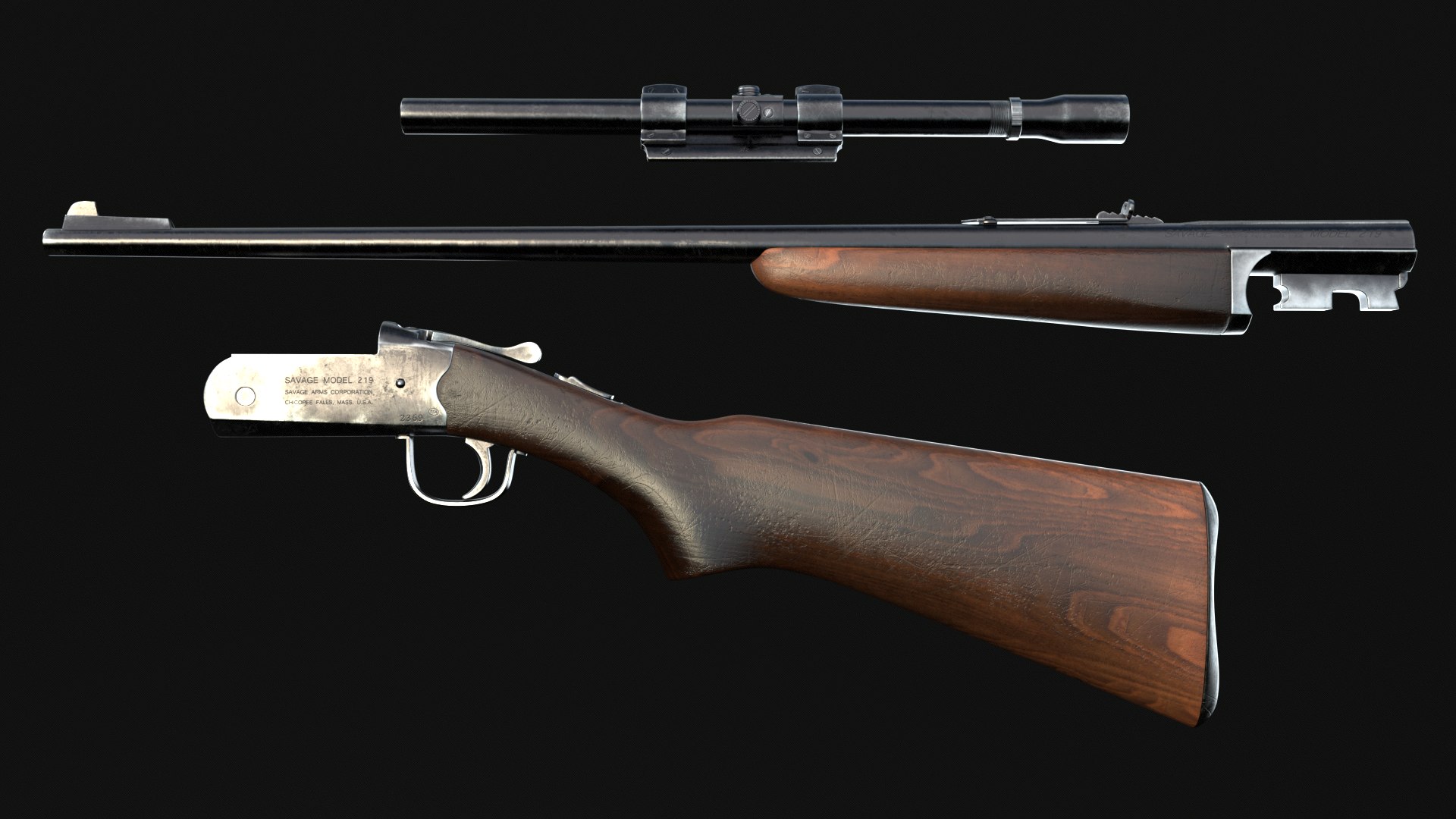 3D Savage 219 Hornet 22 Model - TurboSquid 1412028