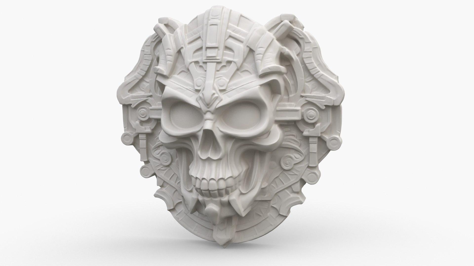 Techno Totem Skull 10 3D Model - TurboSquid 2205282