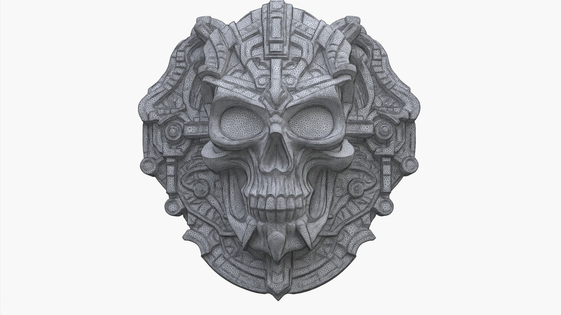 Techno Totem Skull 10 3D Model - TurboSquid 2205282