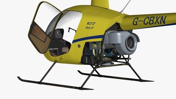 robinson r22 3d obj