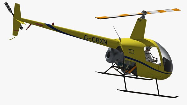 robinson r22 3d obj