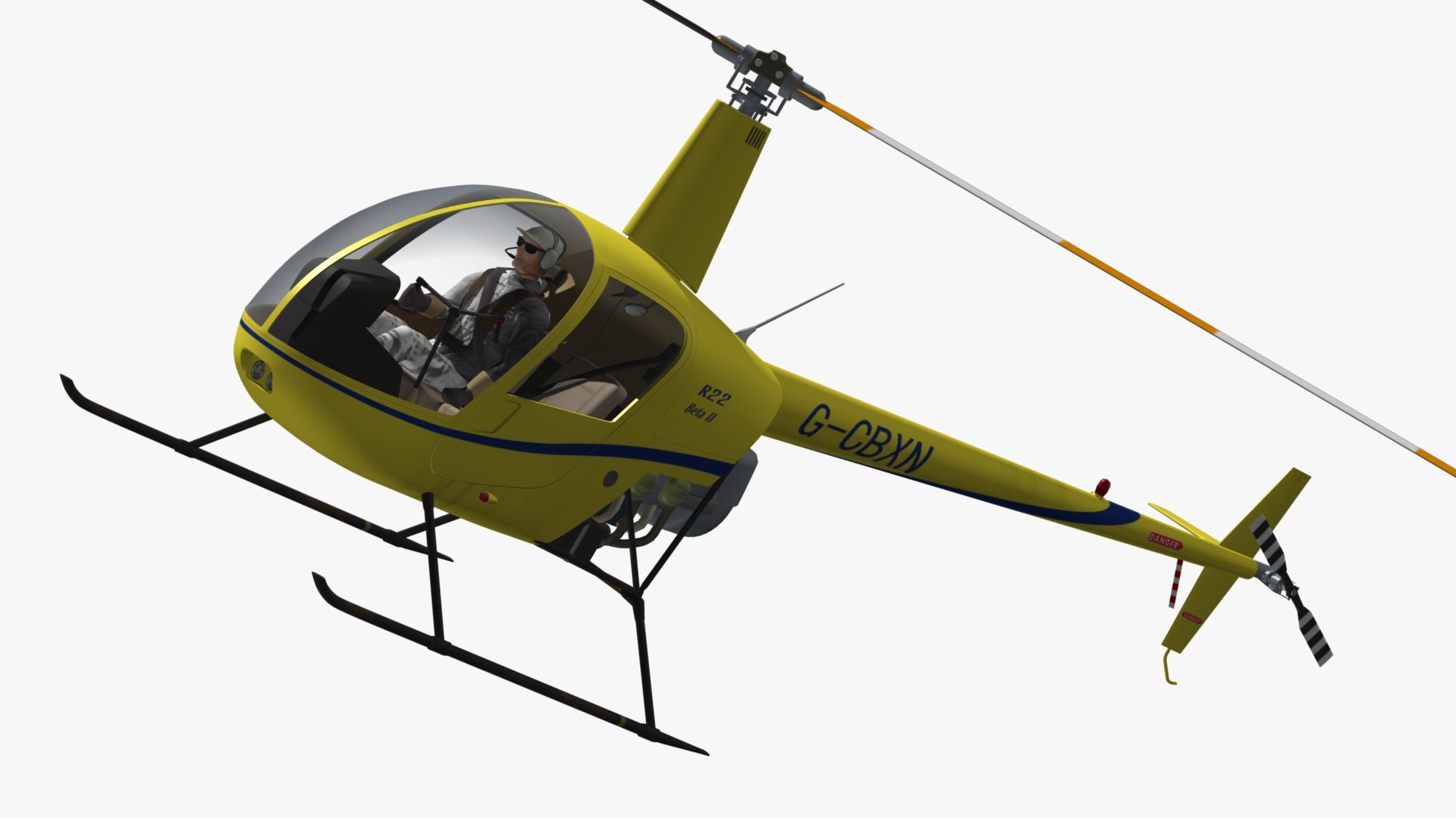 Robinson R22 3d Obj