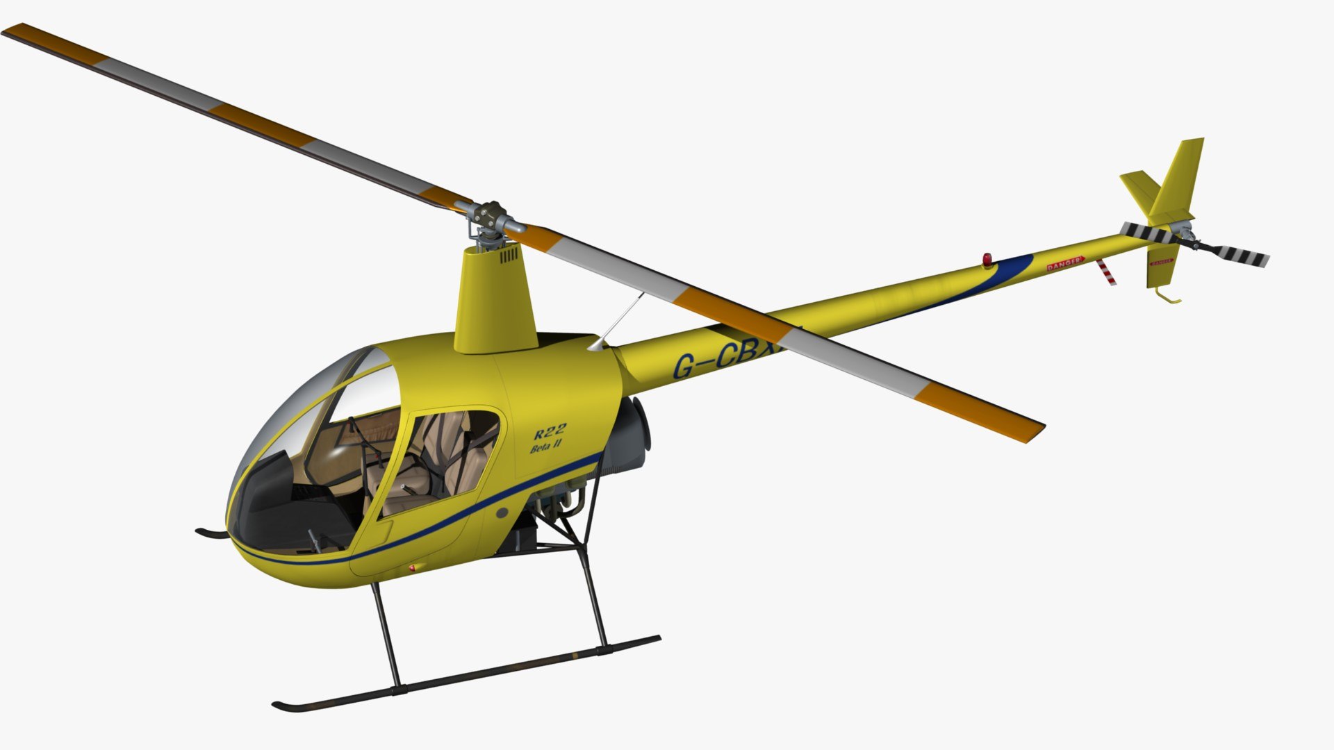 Robinson R22 3d Obj