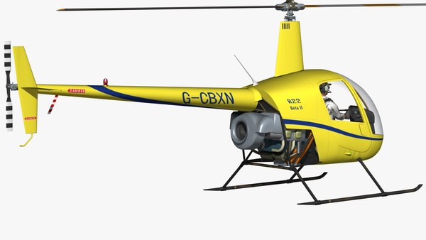 robinson r22 3d obj