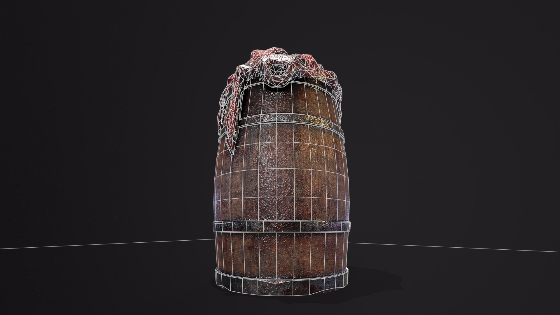 Halloween Barrel With Guts 3D - TurboSquid 2276519
