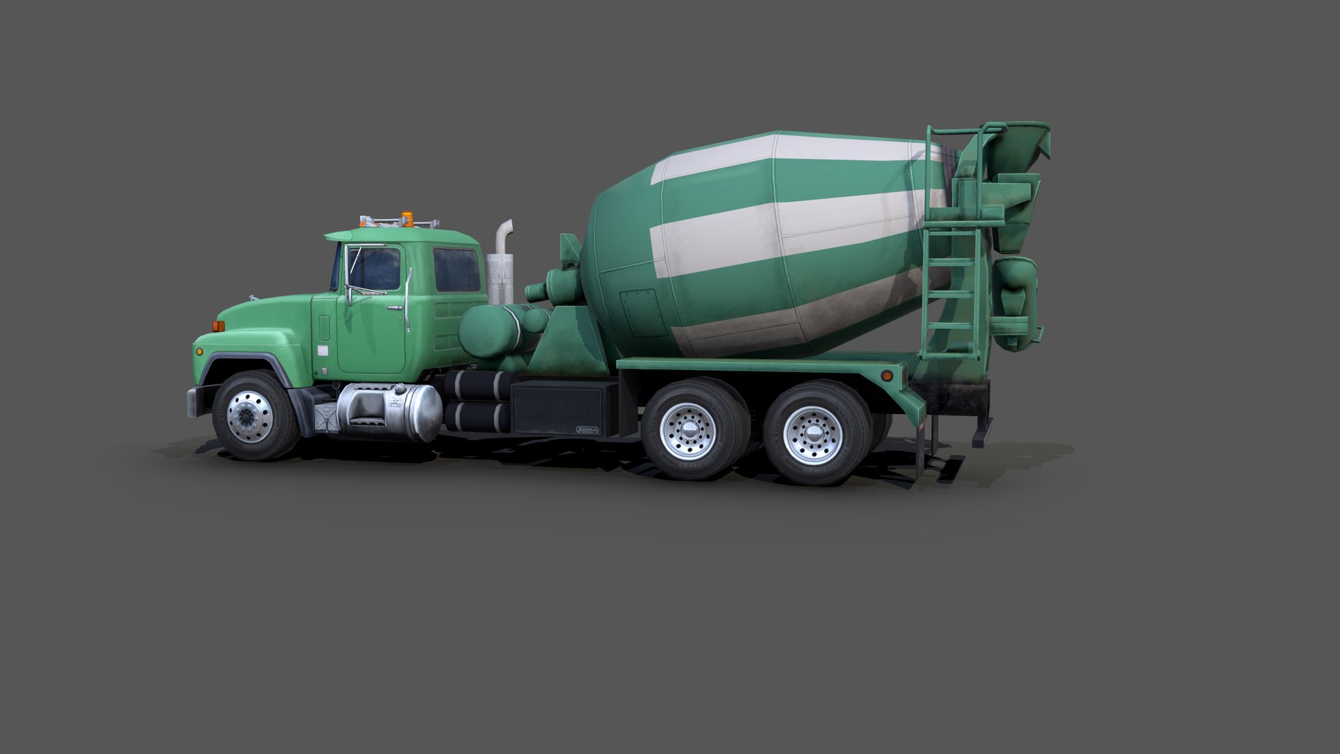 3D Mack RD690S Mixer Truck 1999 Model - TurboSquid 1865279