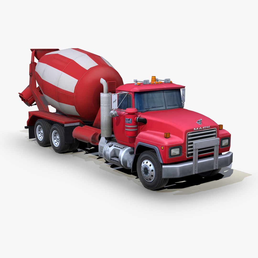 3D Mack RD690S Mixer truck 1999 model - TurboSquid 1865279