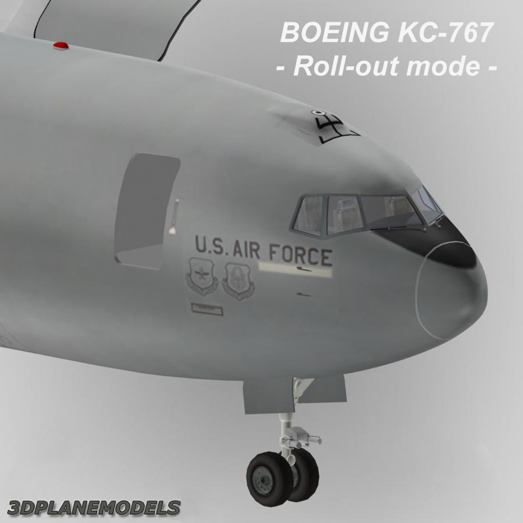 3d Kc-767 Tanker Transport Aircraft Model