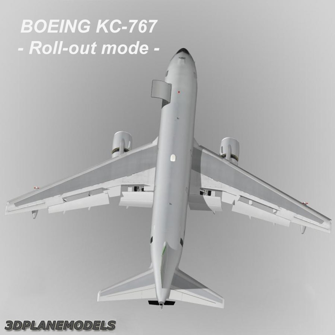3d Kc-767 Tanker Transport Aircraft Model