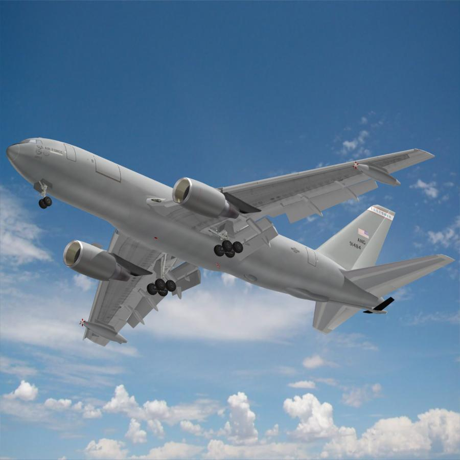 3d kc-767 tanker transport aircraft model