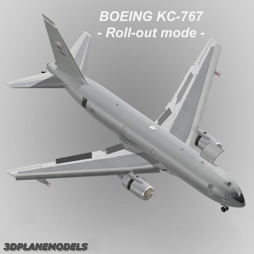 3d Kc-767 Tanker Transport Aircraft Model