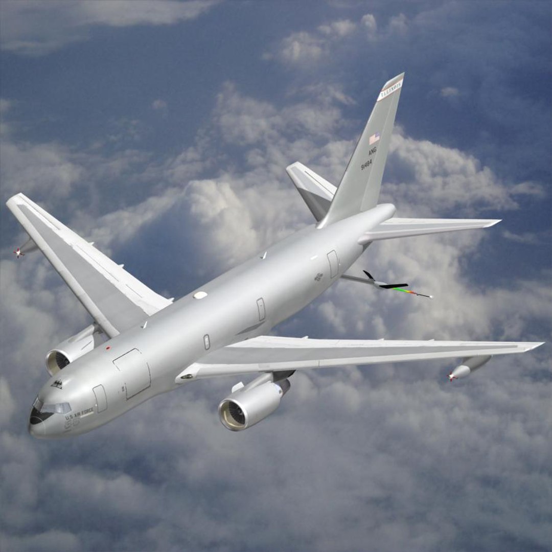 3d Kc-767 Tanker Transport Aircraft Model
