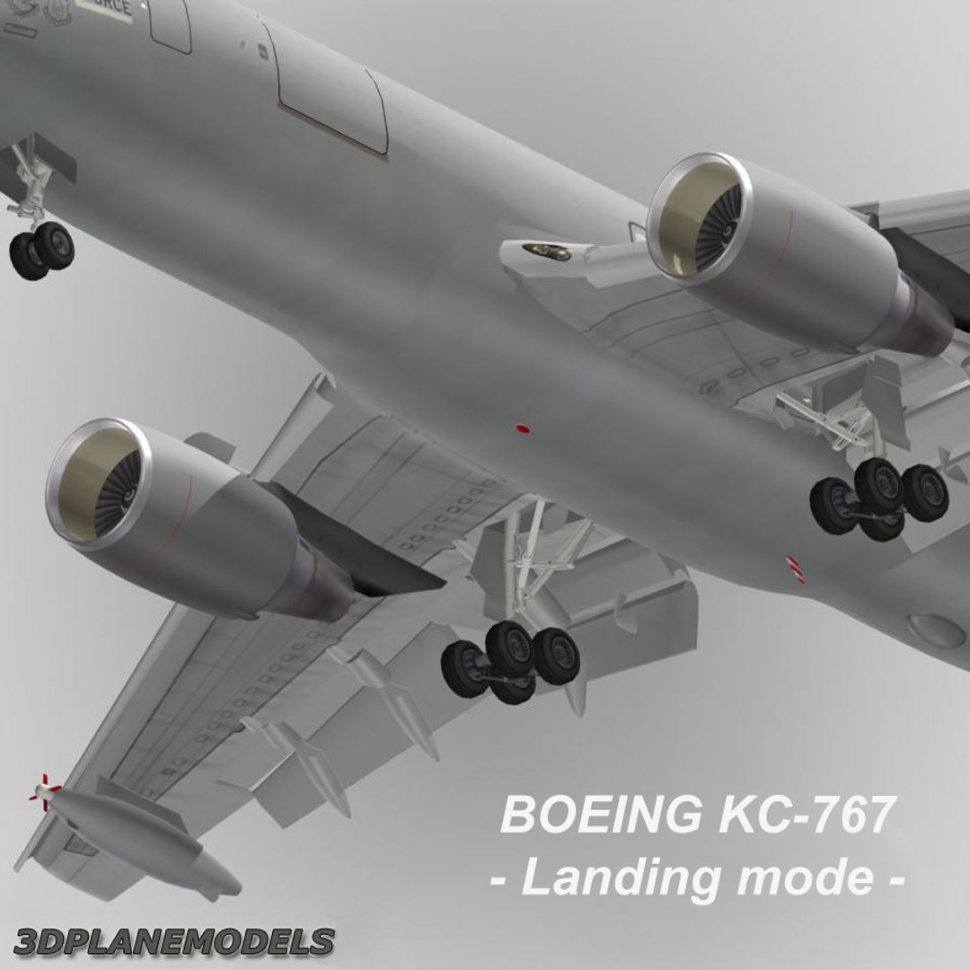 3d Kc-767 Tanker Transport Aircraft Model